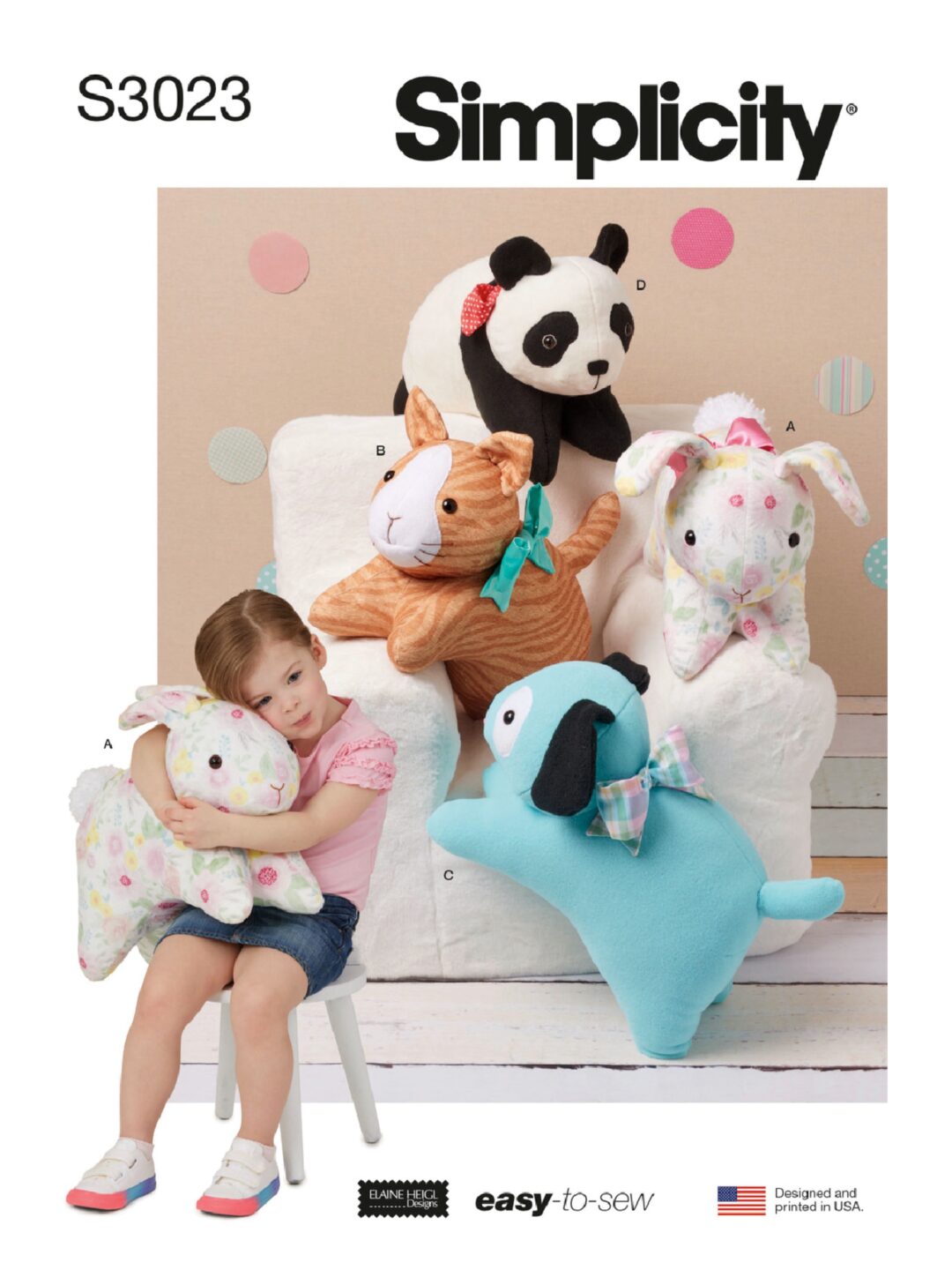 SIMPLICITY GALLERY STUFFED ANIMALS - Elaine Heigl Designs